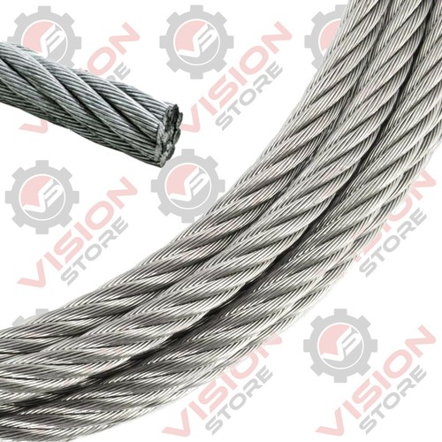 Wire Rope Cable 1mm 1.5mm 2mm 2.5mm 3mm 4mm 5mm 6mm-16mm Steel Metal ...