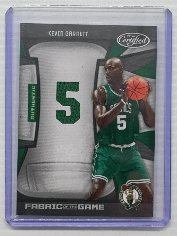 2009-10 Certified Kevin Garnett Fabric of the Game Jersey Number #37/99 ...