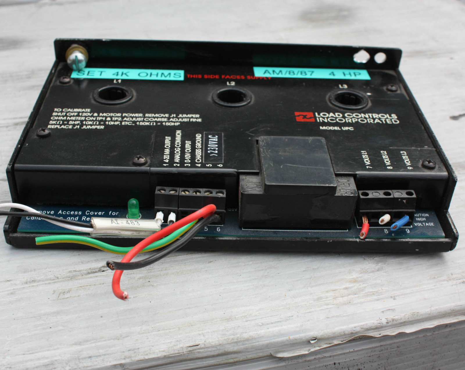 Load Controls UPC-230V 4-20mA out 3 phase power transmitter transducer ...