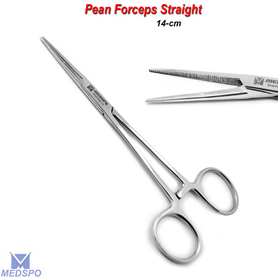 Surgical Pean Forceps Straight Homeostatic Artery Locking Clamps Lab ...