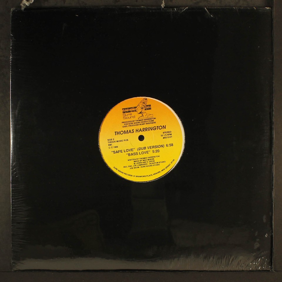 THOMAS HARRINGTON: safe love SURE SOUND 12" Single 33 RPM Sealed | eBay
