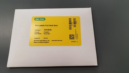 Bio-Rad PCR Plate Heat Seal, Foil, Pierceable #1814040, Pkg of 100 | eBay