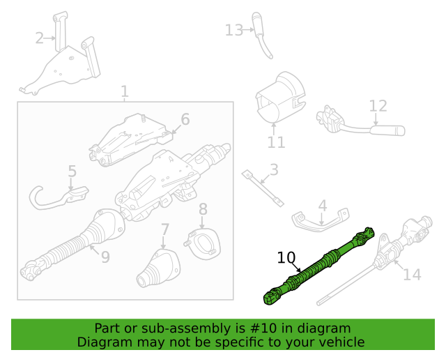 Mercedes Benz Genuine G63 AMG G500 G55 AMG 02-18 Steering Shaft ...