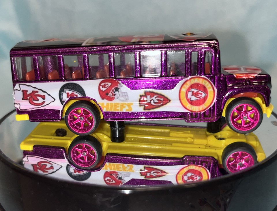 Hot Wheels School Bus Kansas City Chiefs Its A Custom Taylor Swift ...