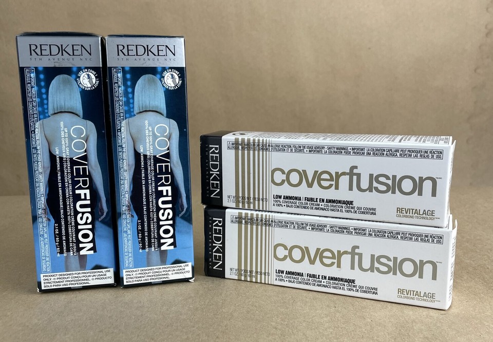 Redken Cover Fusion Permanent Color Cream 2.1 oz | eBay