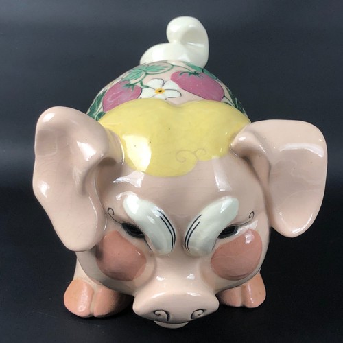 RARE VTG Kay Finch PIG California Pottery Strawberry Swine Ceramic ...