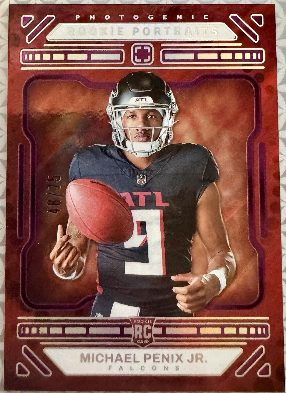 2024 Panini Photogenic - Rookie Portrait Michael Penix Jr. #151 Purple ...