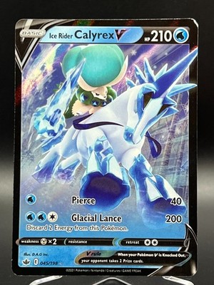 Ice Rider Calyrex V 045/198 - Chilling Reign - Pokemon Trading Card ...