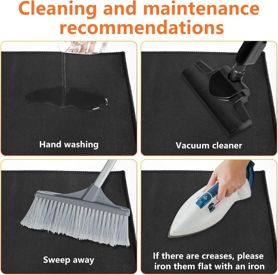 4x6ft Drum Rug Mat 5mm Thick Soundproof Non-Slip Grip Black DR-01 #R010 ...