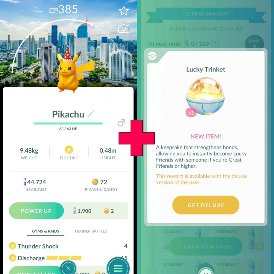 Pokémon Go | Shiny Pikachu Party Hat in Jakarta Background Mini PTC or ...