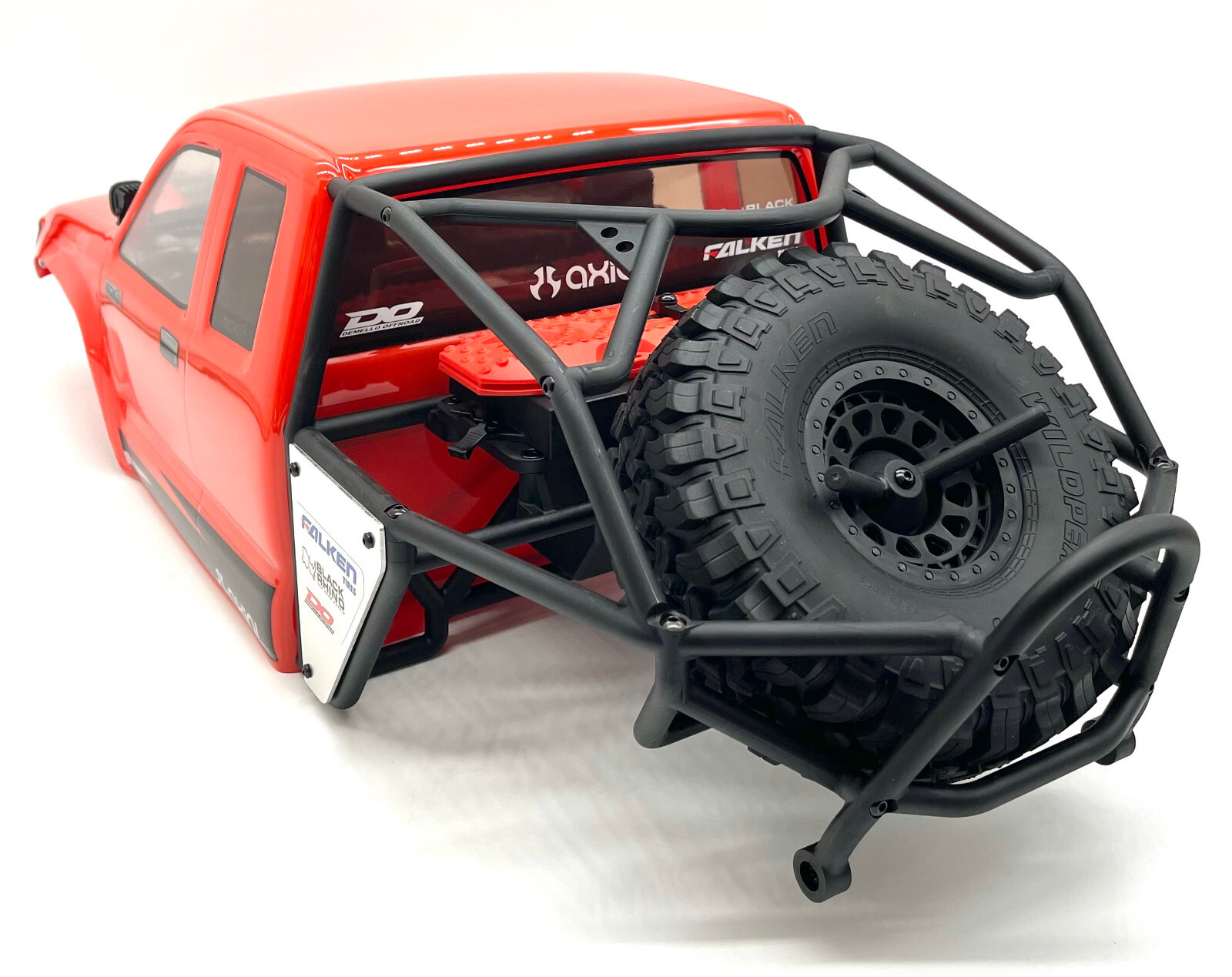 Axial SCX6 Trail Honcho BODY, w/ Interior, rollcage, spare tire (Red ...