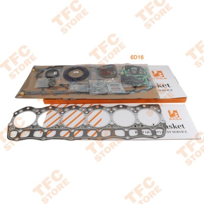6D16 6D16T Full Gasket Kit Set For Mitsubishi Engine Parts | eBay