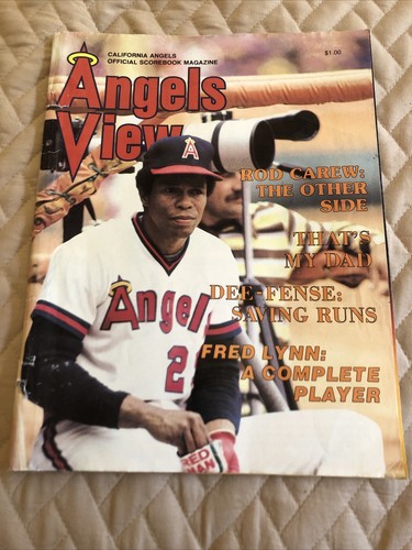 VINTAGE -1982 CALIFORNIA ANGELS VIEW - Scorebook Magazine (Rod Crew) | eBay