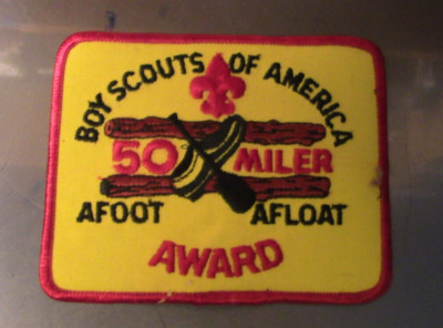 Official BSA 50 Miler (Afoot/Afloat Award Patch | eBay