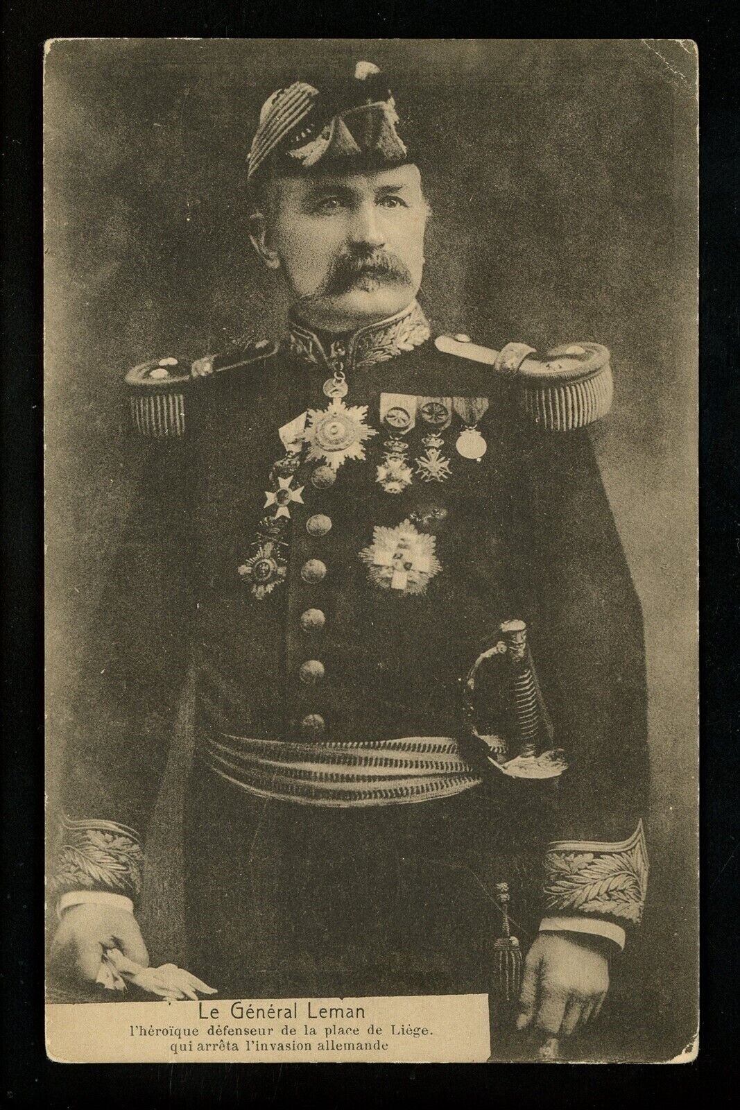 Military postcard World War 1 WWI Officer General Leman Vintage | eBay