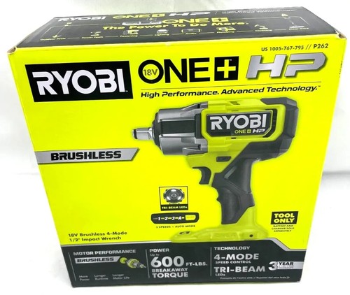 Ryobi P262 ONE+ HP Brushless Impact Wrench for sale online | eBay