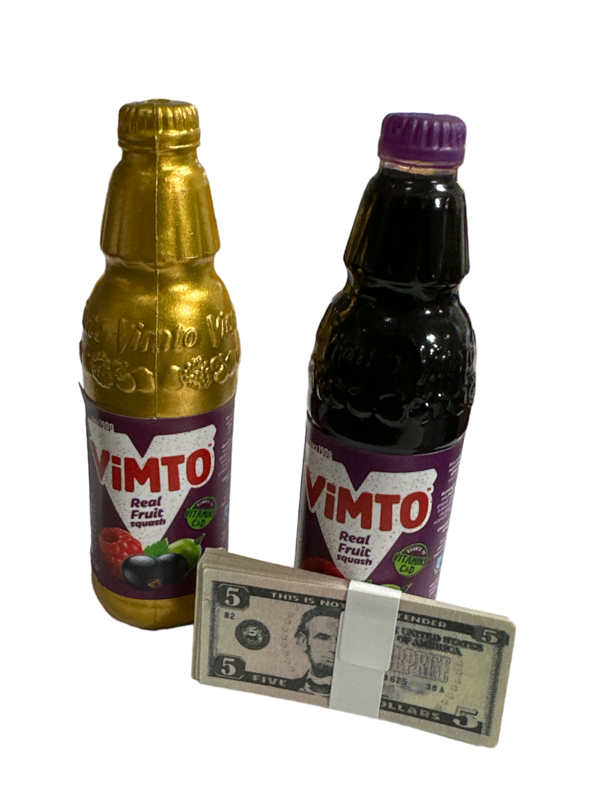 Mini Brands Series 4 Frozen Moments GOLD Vimto Bottle and Regular ...