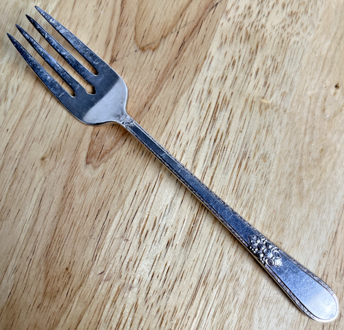 1847 Rogers Bros. Adoration Silver Plate Salad Fork Flatware ...