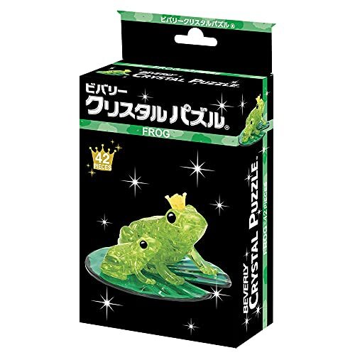 Beverly 3D Crystal Puzzle FROG 42 Piece 50273 JAPAN Free Ship via FedEx ...