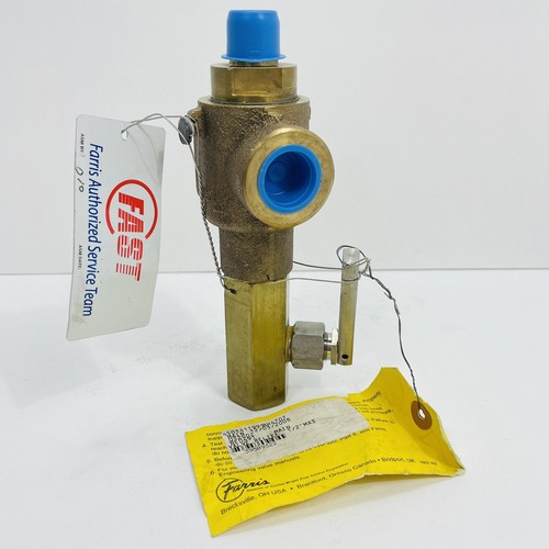 Farris 1896ML-PKD Bronze Safety Relief Valve 24 GPM 1/2” X 3/4” 150 PSI ...