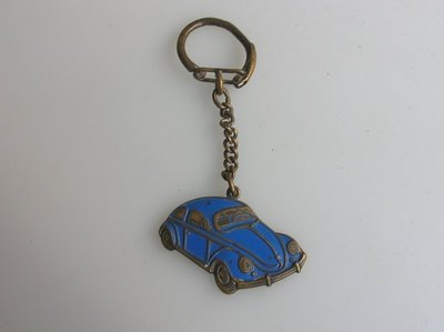VW KEY CHAIN BADGE SCHLÜSSELANHÄNGER OVAL SPLIT BUG BEETLE KÄFER COX ...