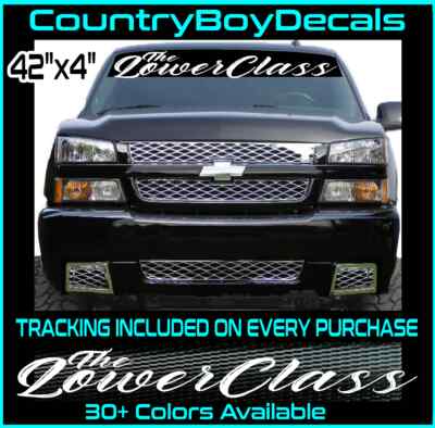 THE LOWER CLASS 40" Windshield Vinyl Decal Sticker JDM Car Turbo Boost ...