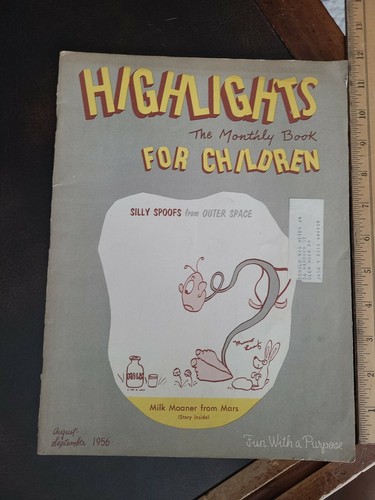 Aug / Sept. 1956 Highlights Magazine For Children | eBay