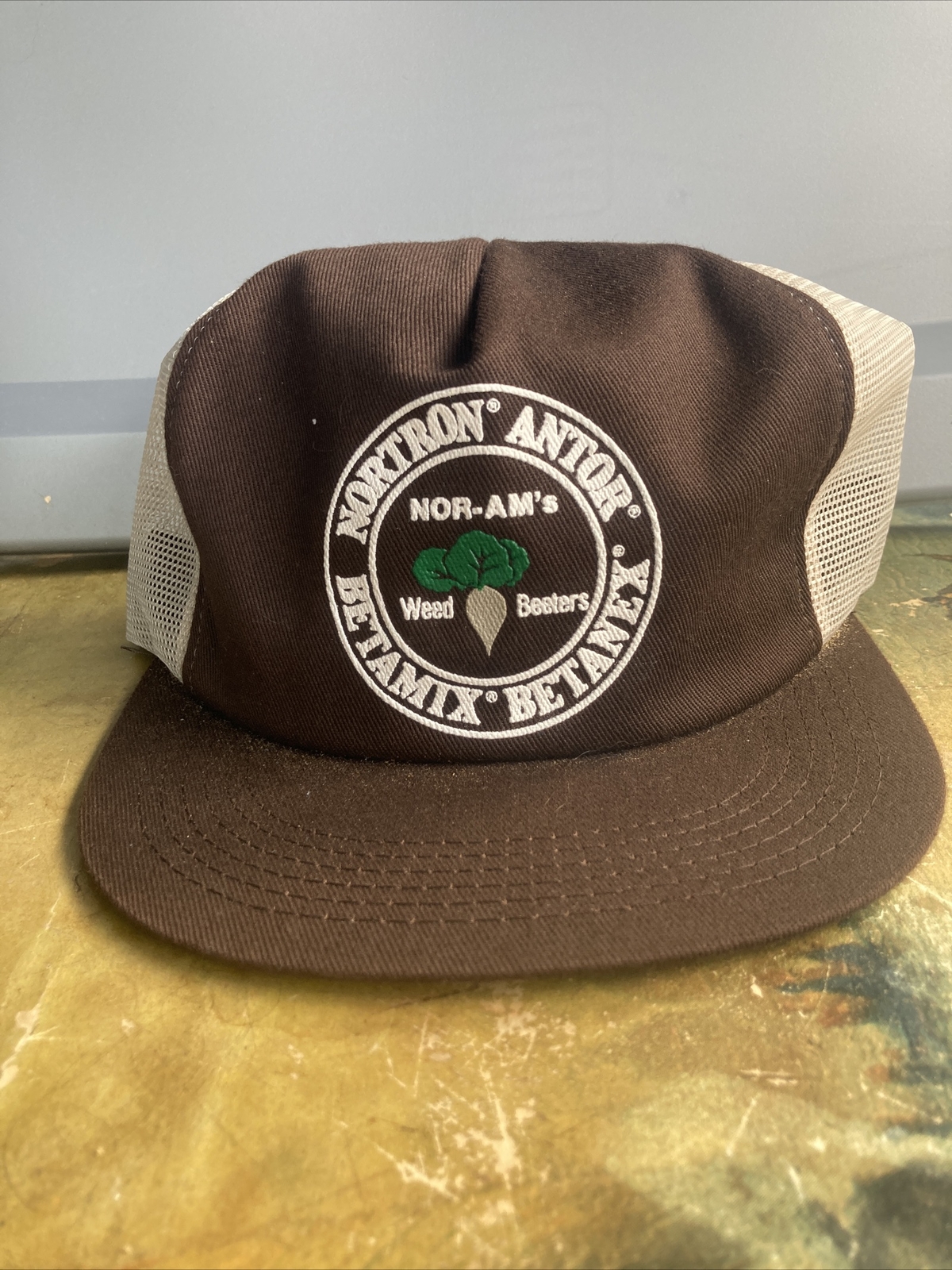 VTG SnapBack Hat Nor-ams Weed Beeters Cap 80s Nortron… - Gem