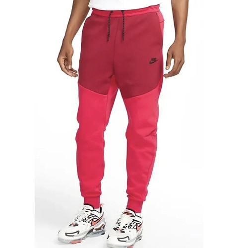 Nike Sportswear Tech Fleece Joggers Mens Sz XL Red Berry Pomegranate ...