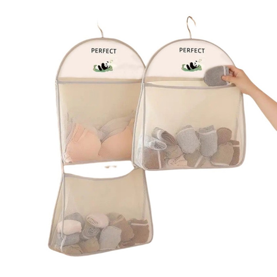Space Maximizing Multi Layer Storage Bag Hanging Organizer for Socks ...