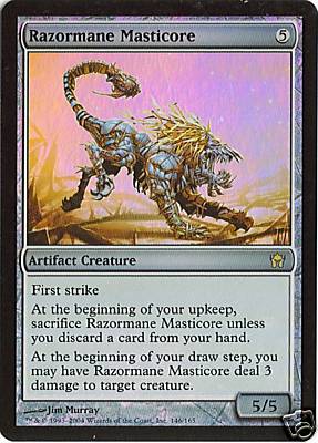 MTG - Fifth Dawn - Razormane Masticore - Foil - NM | eBay