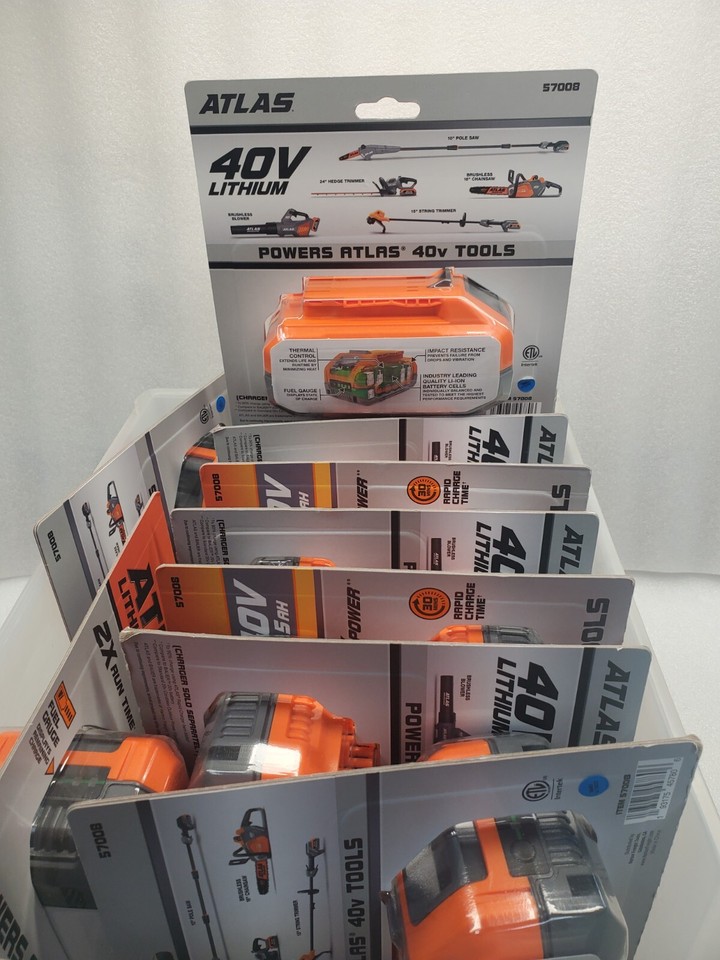 Atlas power tools Lithium battery 40V / 2.5Ah / X2 runtime / 57008 | eBay