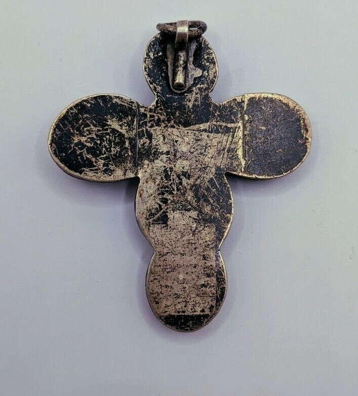 Early 20th Century Navajo Sterling Silver Turquoise Cross Pendant, NR ...