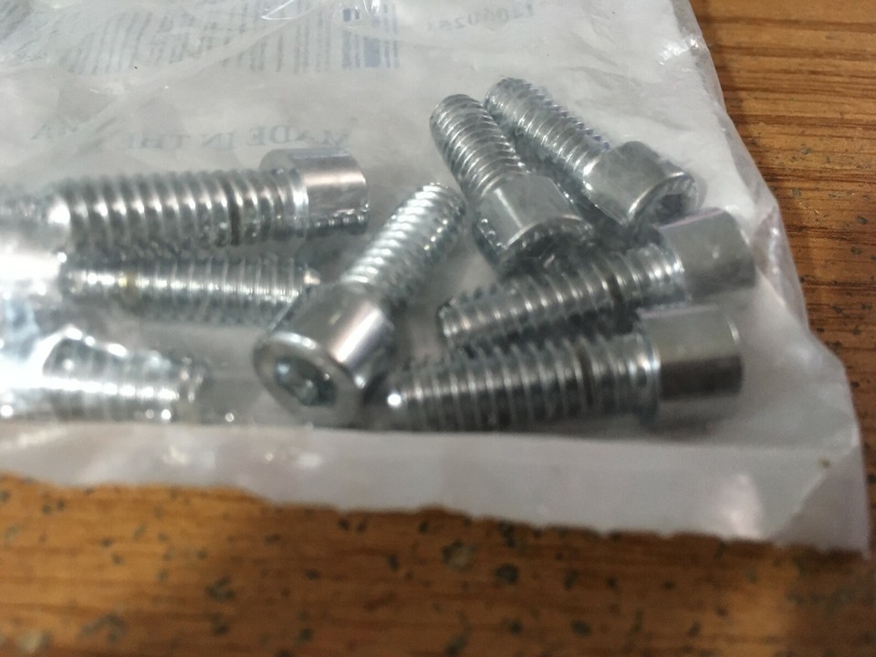 (10) 1/4"-20 x 3/4" ASTM A574 Hex Drive Chrome Finish Alloy Steel ...