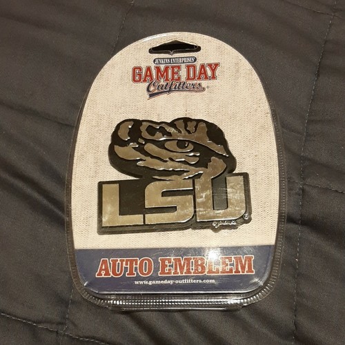 LSU TIGERS Auto Emblem Brand New CHROME PLASTIC GAME DAY | eBay
