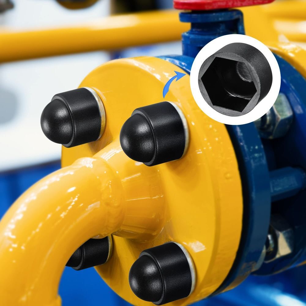 100pcs Plastic Screw Cover M12*19*22mm Dome Bolt Head Protection Cap ...