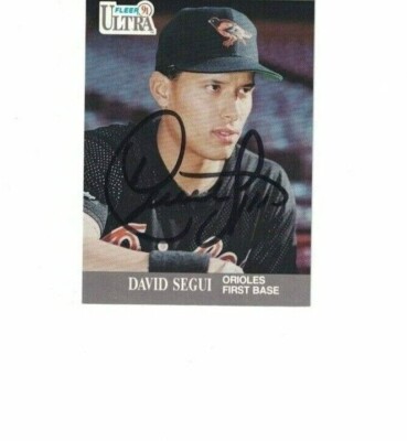 DAVID SEGUI SIGNED IP FLEER ULTRA 1991 #25 BALTIMORE ORIOLES AUTO | eBay