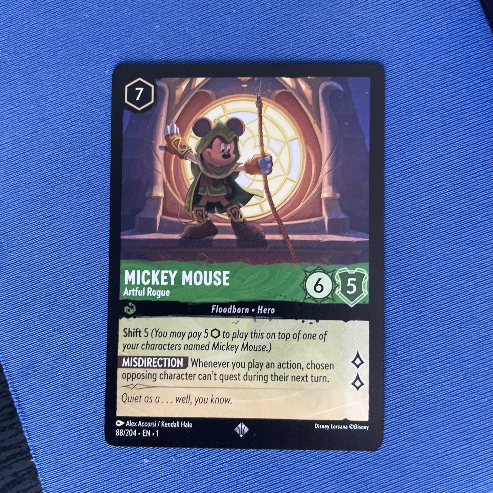 Mickey Mouse Artful Rogue 88/204 - Super Rare - Non-Foil - Lorcana ...