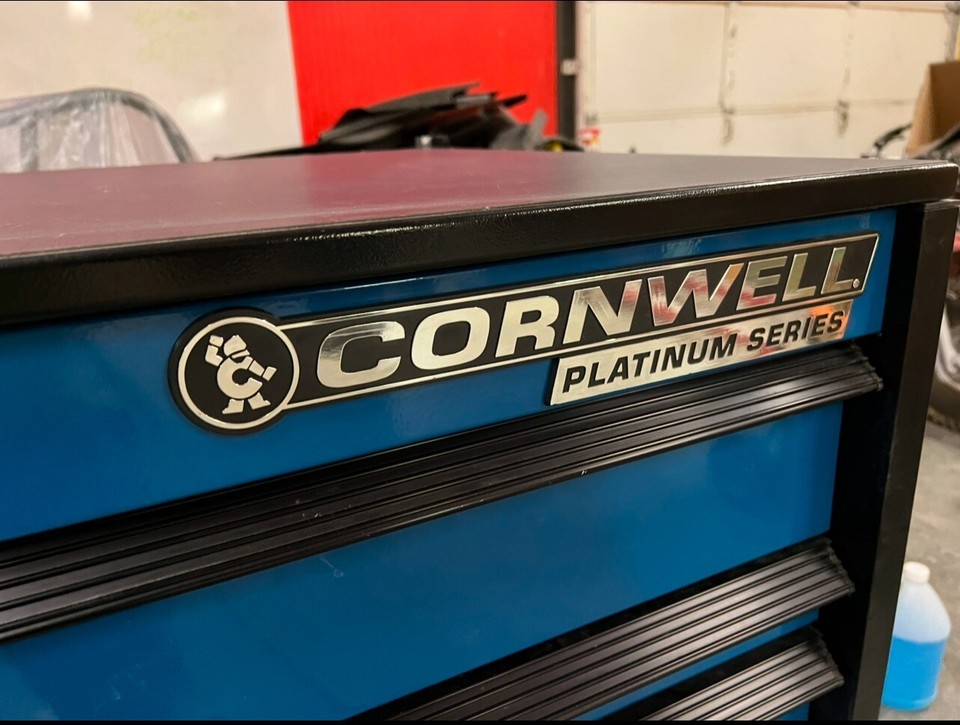 CORNWELL PLATINUM SERIES 84” 12-Drawer Tool Box, Torch Blue | eBay