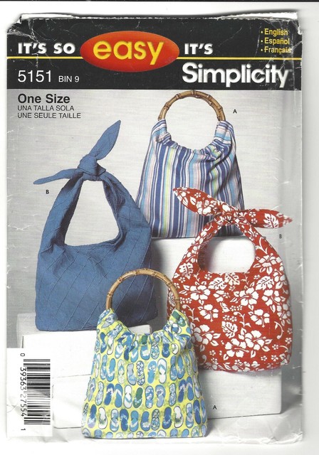 Simplicity 5151 Quick Easy Purse Bag Sewing Pattern Uncut for sale ...