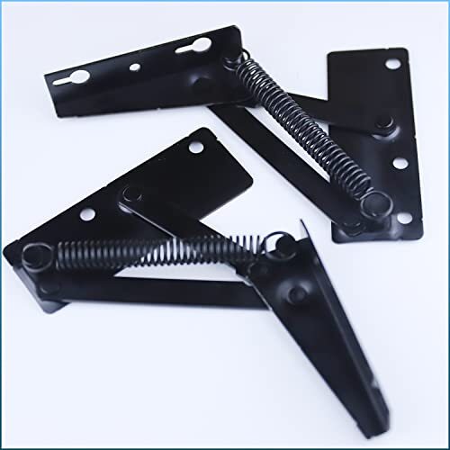 2 Pcs Foldable Lifting Bracket Spring Hinges Sofa Bed Corner Cabinet ...