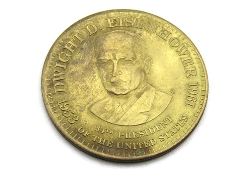Dwight D. Eisenhower 34th President Coin Gold Tone | eBay