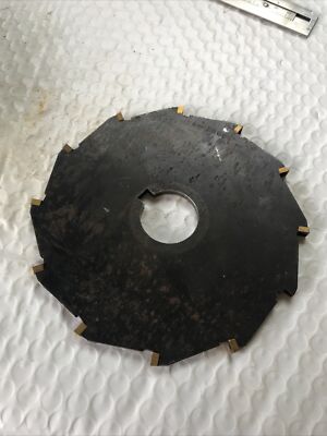 6” Horizontal SLOTTING CUTTER 12 Insert 1-1/4” Arbor | eBay