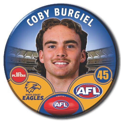 2023 AFL West Coast Eagles Football Club - BURGIEL, Coby | eBay Australia
