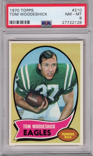 1970 Topps #210 Tom Woodeshick PSA 8 Eagles | eBay