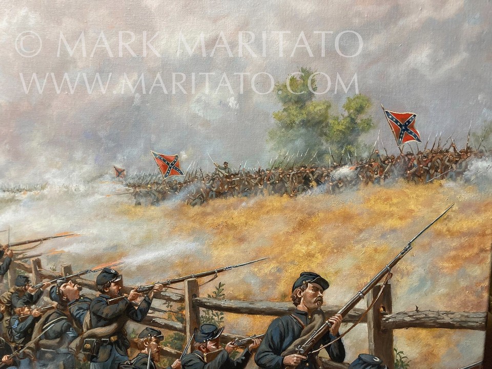 Mark Maritato Original Oil Painting - The Brickyard Fight - 154th NY ...