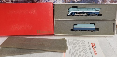 HO SCALE RIVAROSSI STREAMLINE HUDSON 4-6-4 SANTA FE BLUE GOOSE STEAM ...