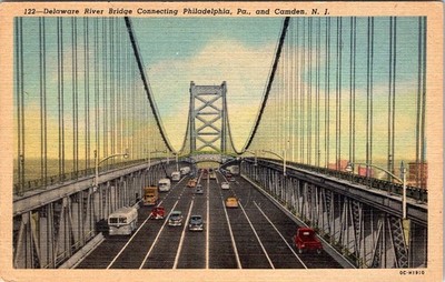 Delaware River Bridge, PHILADELPHIA, Pennsylvania - CAMDEN, New Jersey ...