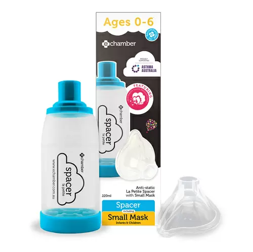 * E-Chamber Asthma Spacer La Petite 220mL With Small Infant Children ...