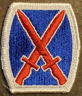 US ARMY 10th INFANTRY DIVISION MILITARY PATCH COLOR DRESS VTG ORIGINAL ...